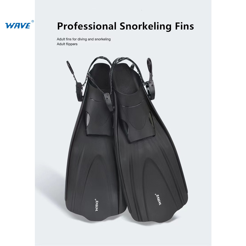 WAVE Swimming Fins Adult Snorkeling Fins Diving Fin Equipment Portable ...