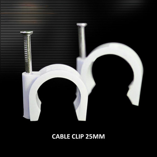 Wire Tie Holder Organizer - 25mm Cable Clip With Nail for Organized ...