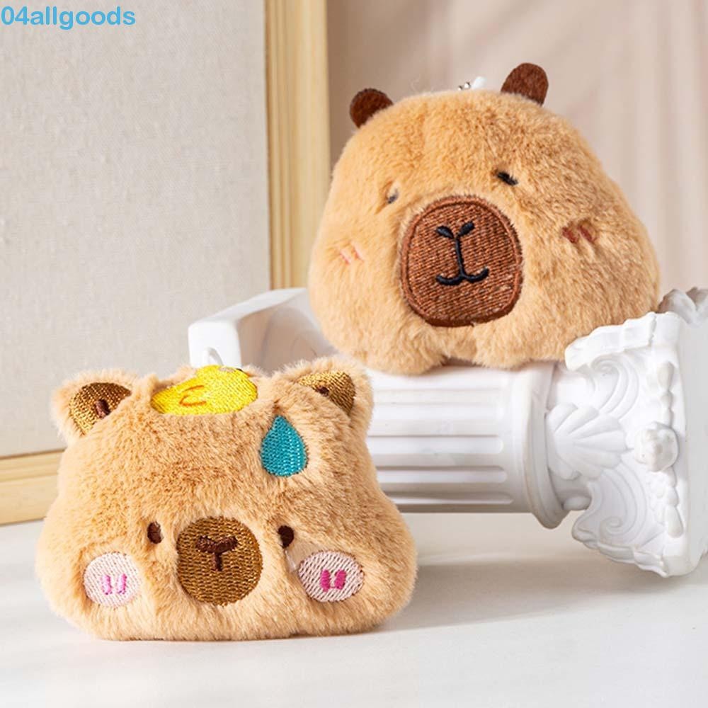ALLGOODS Capybara Key Ring, Beeping Heart Capybara Plush Keychain, Cute ...