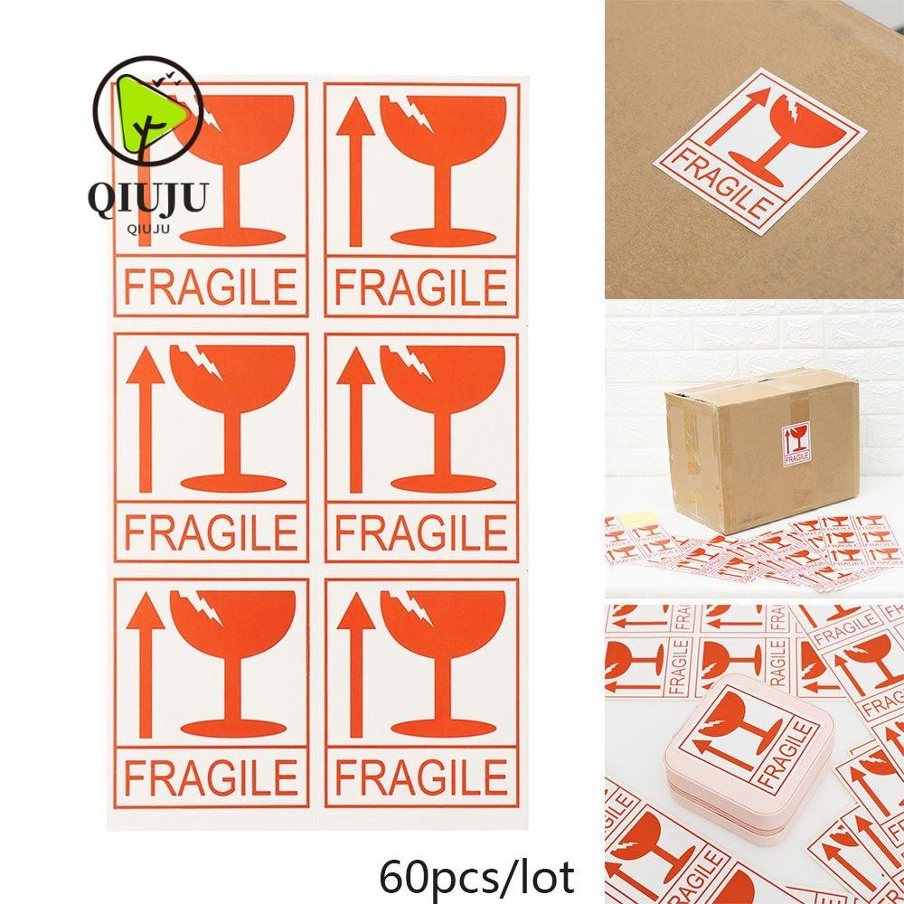 QIUJUU 60pcs/lot Fragile Warning Sticker Useful Parcel Mark Adhesive ...