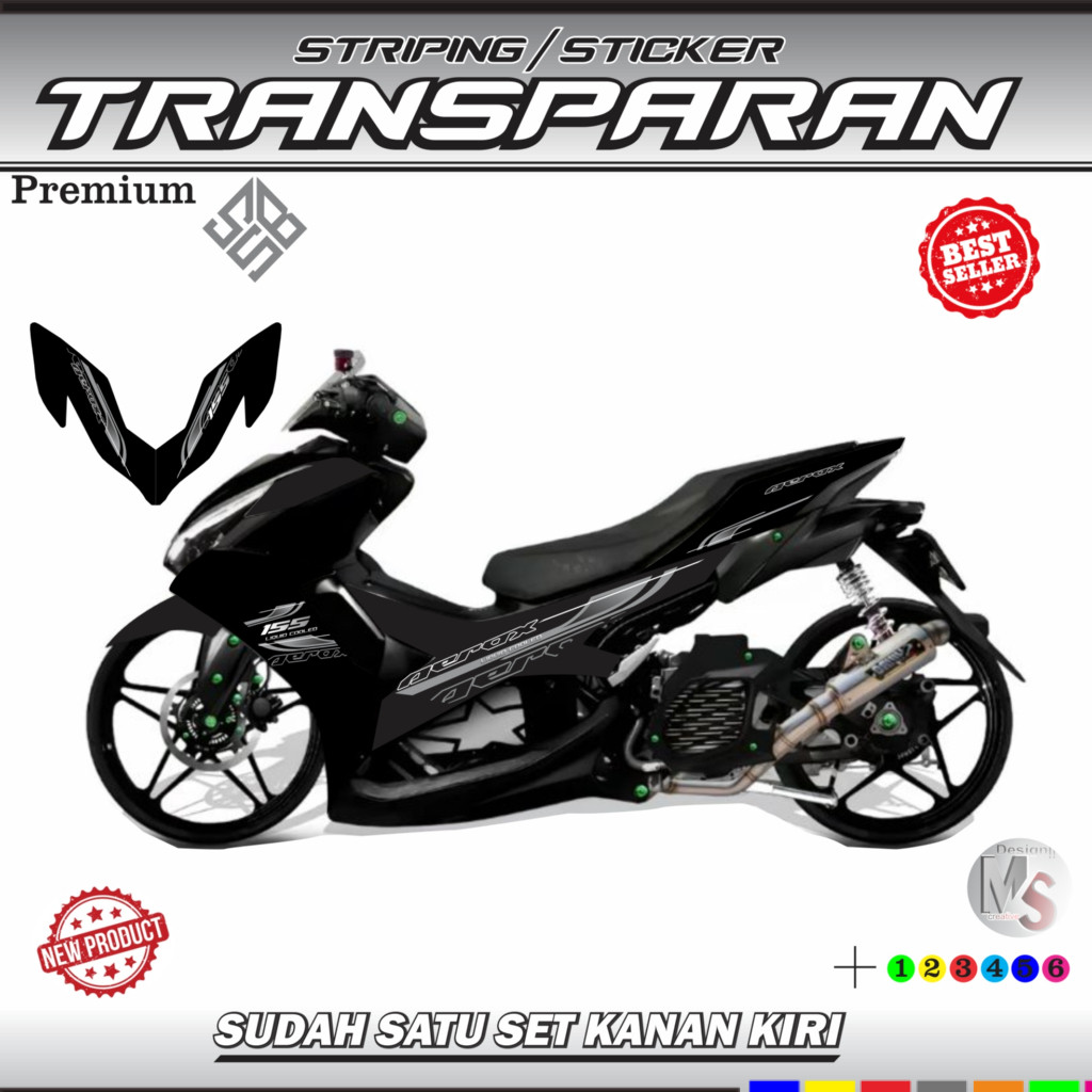 Aerox Striping New Transparent Latest Design Limited Edition Ms 01 ALL ...