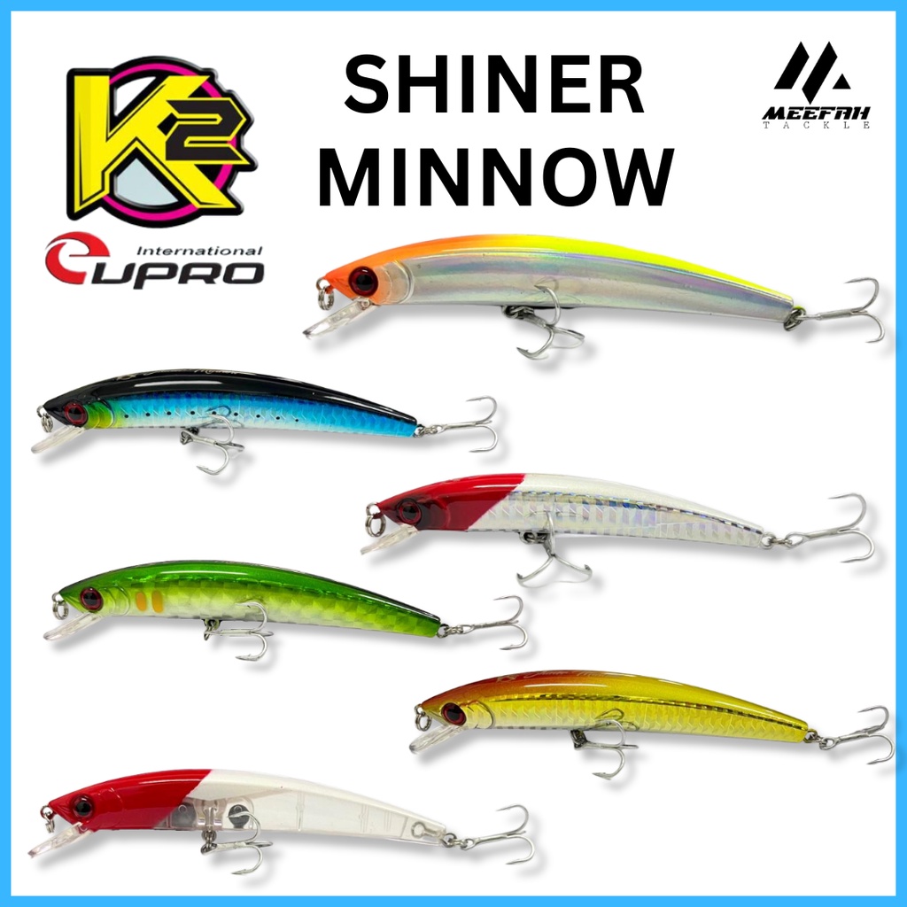 EUPRO K2 SHINER Minnow Lure ( SN90SK 10g / SN110SK 16g ) Fishing Lure ...