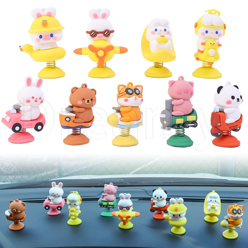 Cartoon Cute Bear Animal Shake Head Spring Doll Toys / Kawai Lili Lala ...