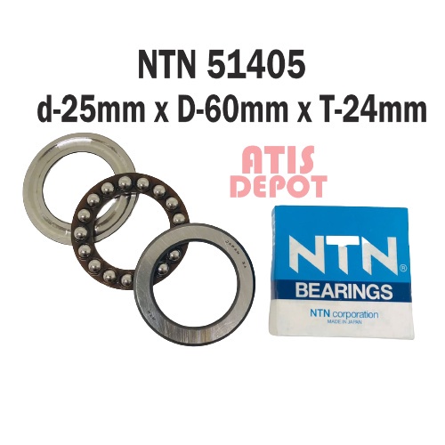 NTN 51405 ( 25 x 60 x 24 ) 100% ORIGINAL Made In JAPAN Single Direction ...