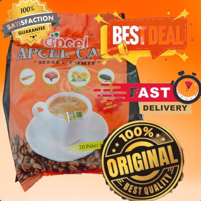 Apcel Kopi Stevia / Apcel Kopi 20 Sachets / Apcel Cafe 20 Sachets ...