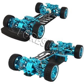 Metal &Carbon Fiber Shaft Drive 1/10 RC Touring Car Chassis Frame Body ...