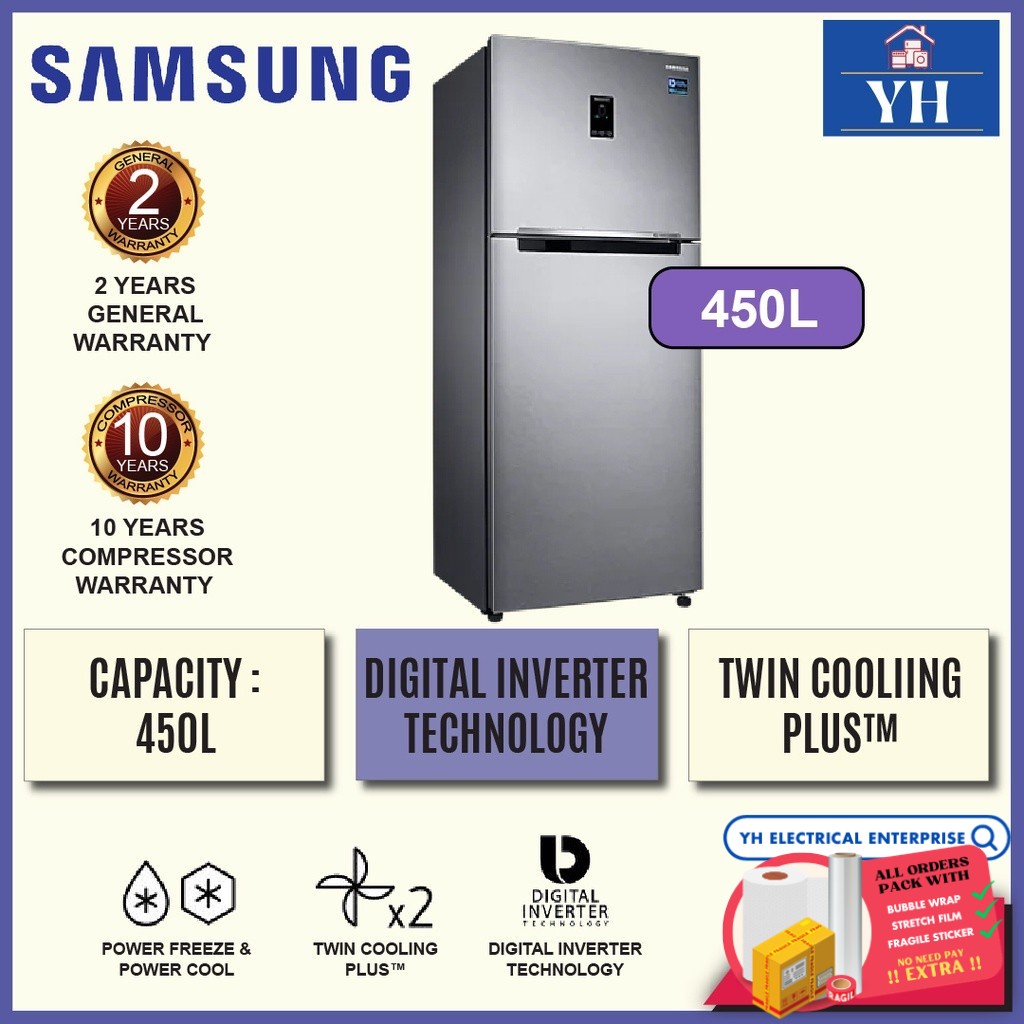 Samsung 450L Digital Inverter Technology 2 Door Top Mount Freezer ...