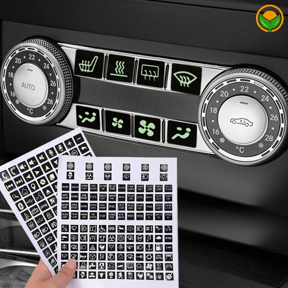 Creative Window Regulator Dashboard Switch Button Illuminated Sticker ...