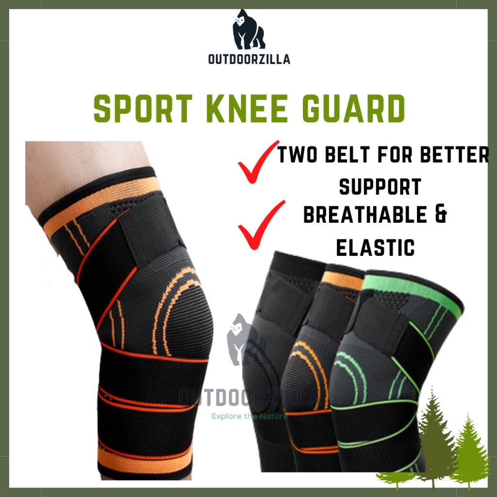 Knee Guard Adjustable Knee Brace Protector Strap Pressurization Knee ...