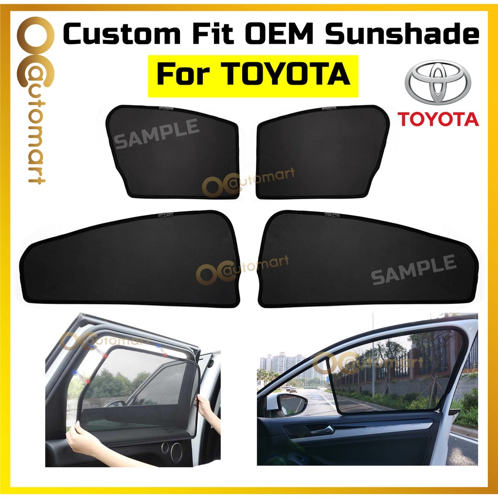 Toyota Custom Fit OEM Sunshade Sun shades for Toyota Vios Hilux Avanza ...