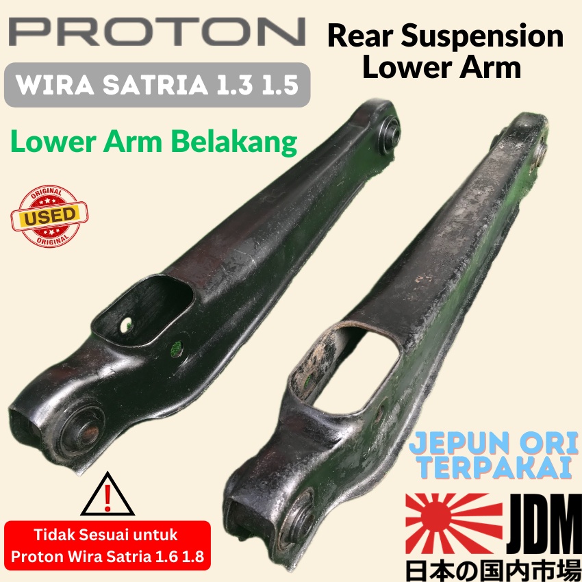 Lower Arm Belakang Ori Terpakai PROTON Wira Satria 1.3 1.5 Rear Suspension Lower Arm Original ...