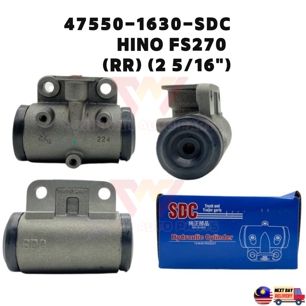 47550-1630-SDC Hino FS270 EF750 (BELAKANG 2 5/16") Brake Wheel Cylinder ...