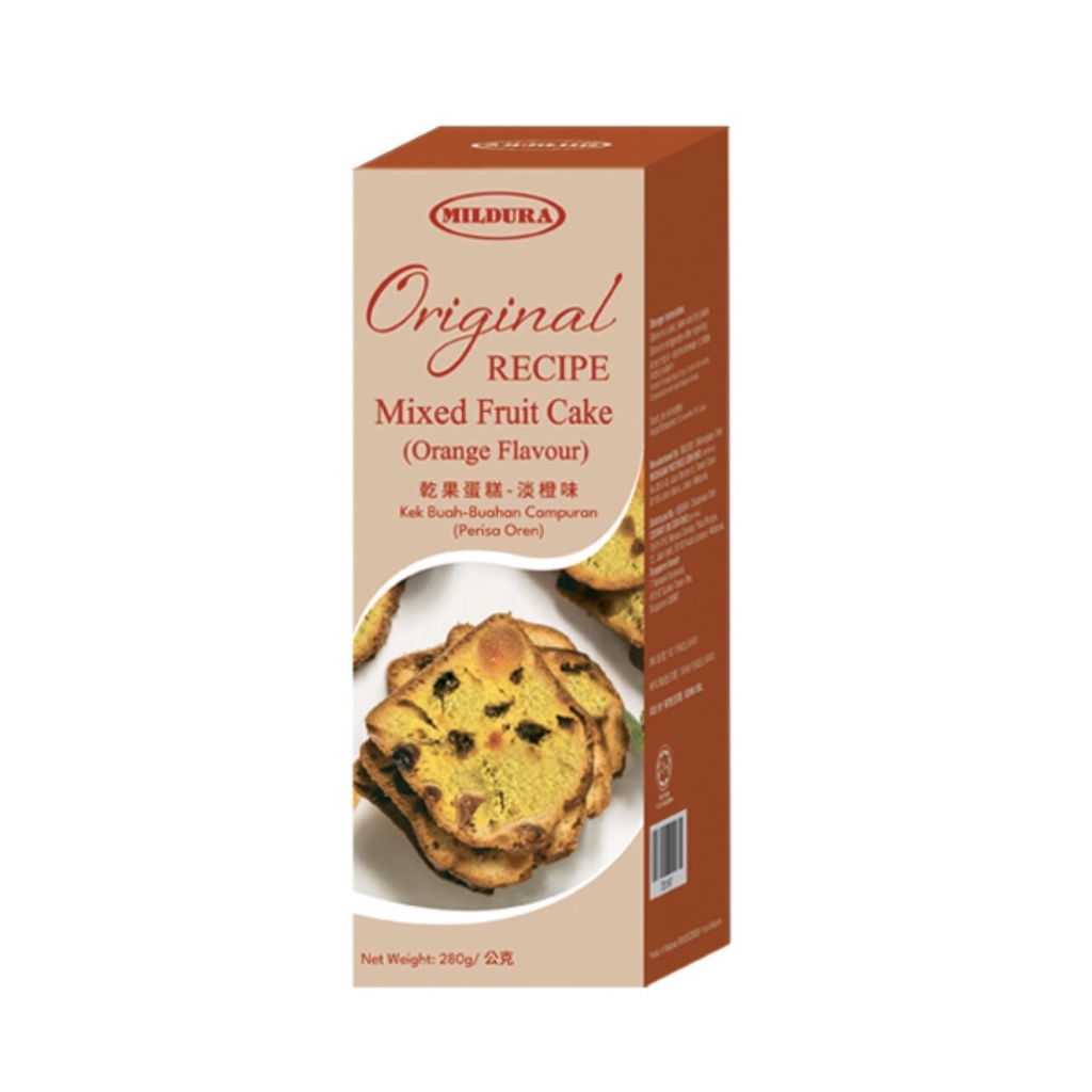 Ocean_Cosway Mildura Original Recipe Mixed Fruit Cake (280g) Orange ...