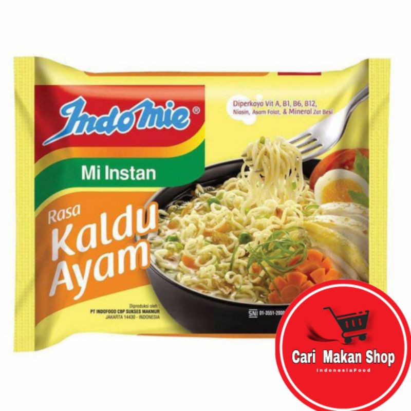 INDOMIE Mie Instan Mi Goreng Jeletot Geprek Soto Medan Kaldu Ayam ...