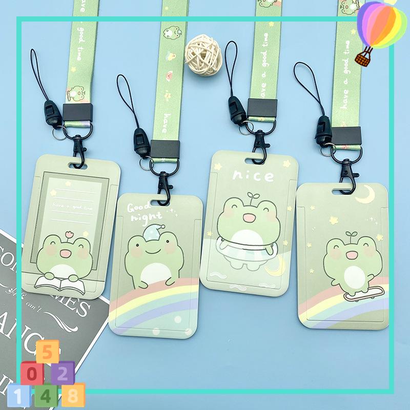 GANTUNGAN Vc-stationery Frog Id Card Holder Hanger Id Card Holder Name ...