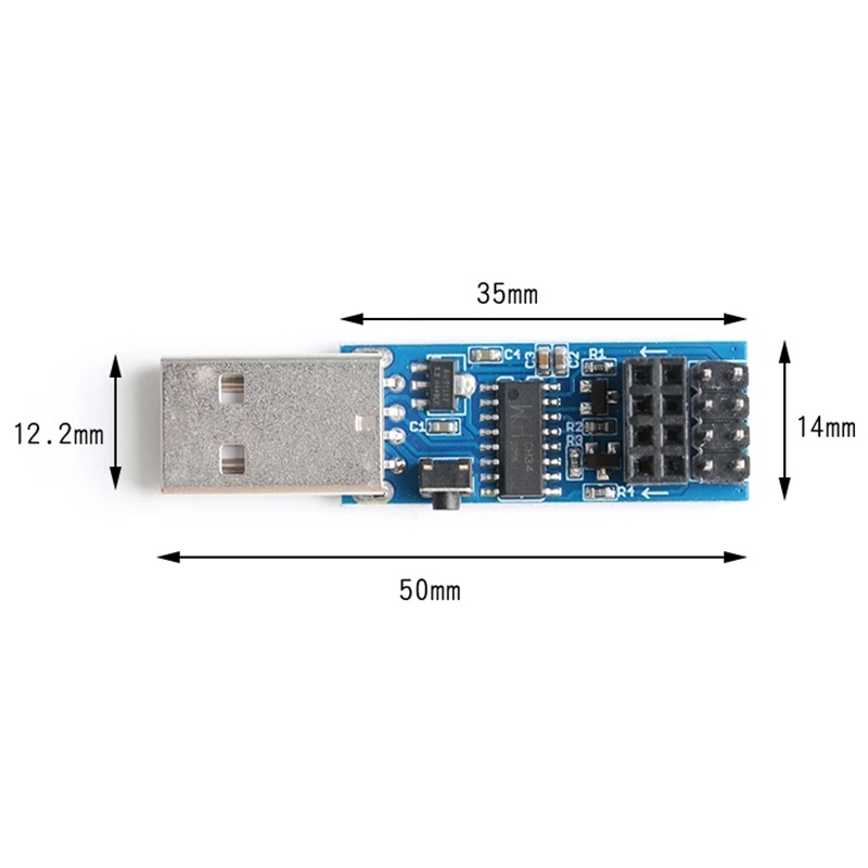 Arduino Programmer Adapter Development Board H340c Usb Esp8266 Esp 01 Esp01s Prog Wifi Download 4069