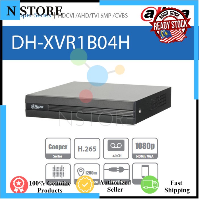 DAHUA CCTV 2.0MP 4-Channel Full HD 2MP 1080P 4ch DVR Recorder DHI ...