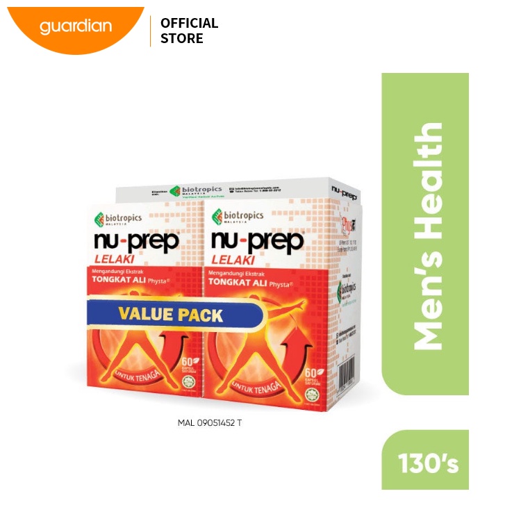Nu-Prep 100 Tongkat Ali 60 Capsules (Pack Of 2) + 10 Free Capsules ...