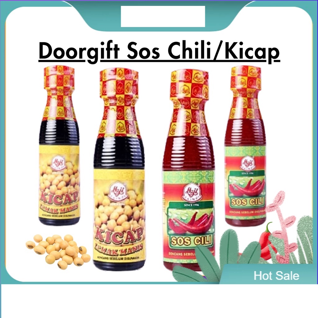 SOS CILI & KICAP 150gm WEDDING DOORGIFT /GIFT KAHWIN DOORGIFT WEDDING ...
