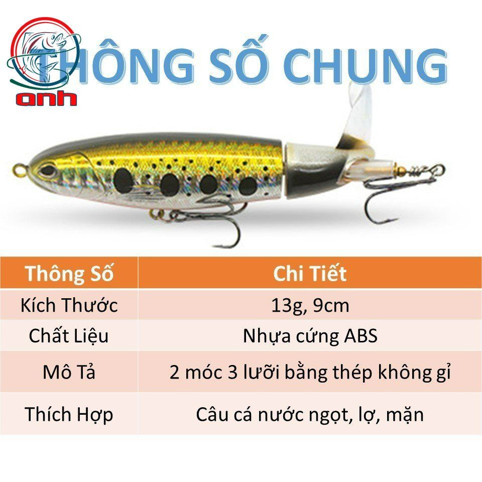 Fake Fish Lure, 360 Degree Rotating Tail Fish, ABS Hard Plastic ...