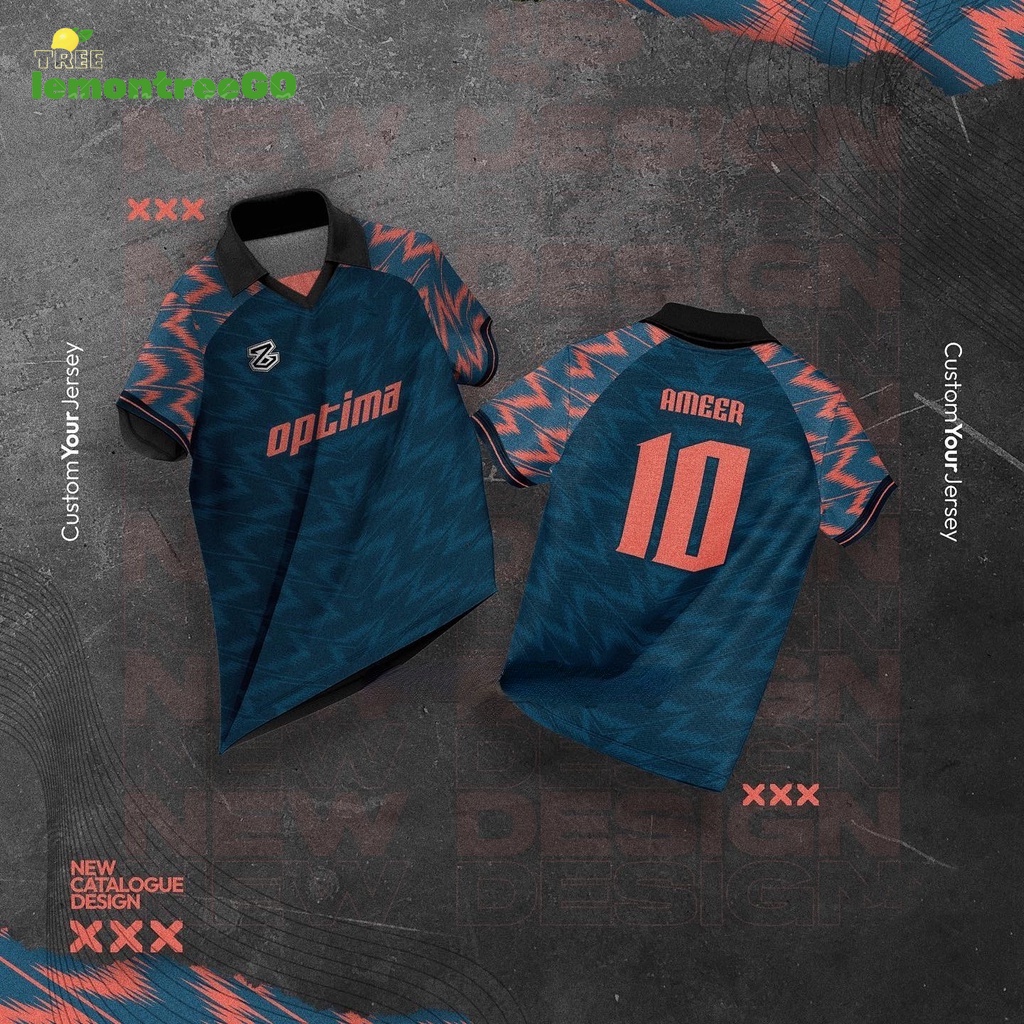 Jersey Customize Design And Logo Perempuan Lelaki Berkolar Jersey ...