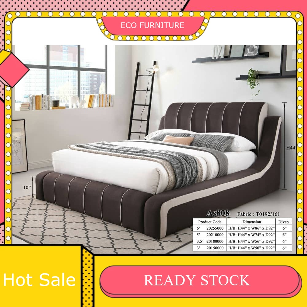 Single / Super Single / Queen / King Divan Katil Kain | Shopee Malaysia