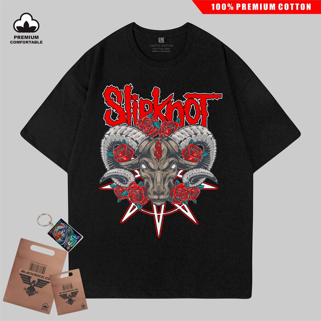 New SLIP-KNOT-GOAT Band T-Shirt Rock Metal Band T-Shirt Slipknot ...