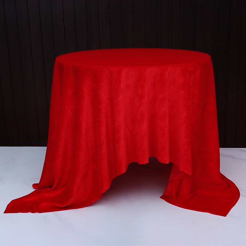 Wedding Red Velvet Tablecloth 120*160cm 结婚大红色绒布桌布 120*160cm | Shopee ...
