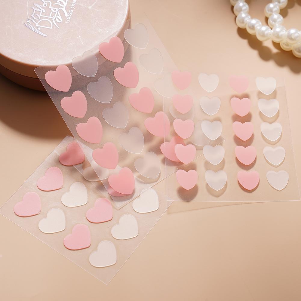 12pcs/20pcs Acne Care Patch Pink Transparent Heart Invisible Acne Patch ...