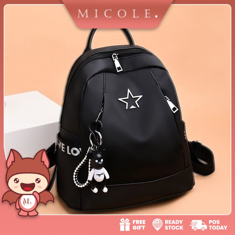 Ready Stock MICOLE BP1081 Korean Casual Women Backpack Travel Bag Pack ...