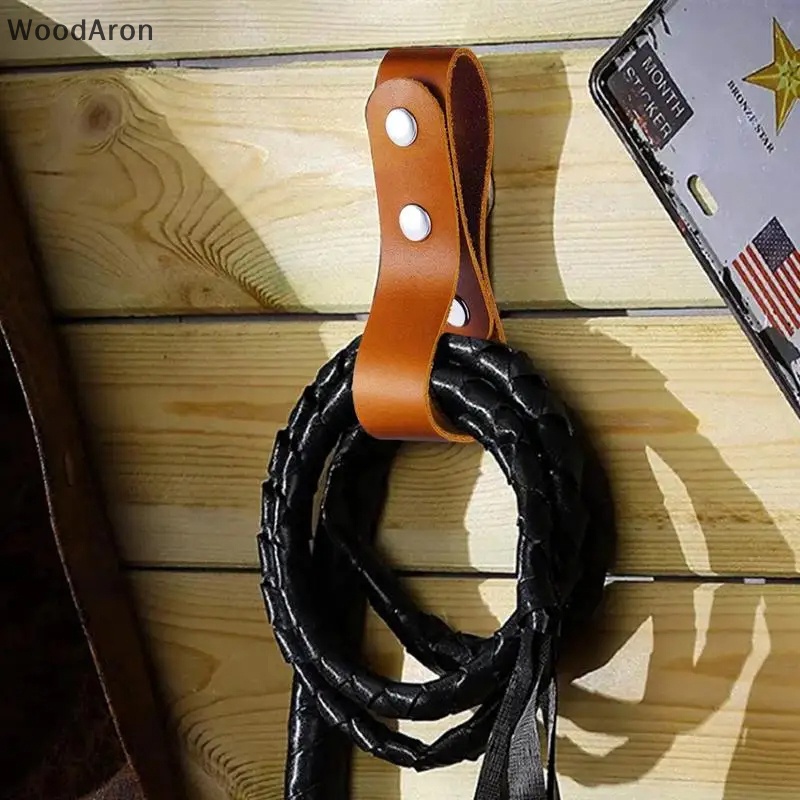 [WoodAron] Holder Faux Leather Whip Holster Bullwhip Holder With Belt ...