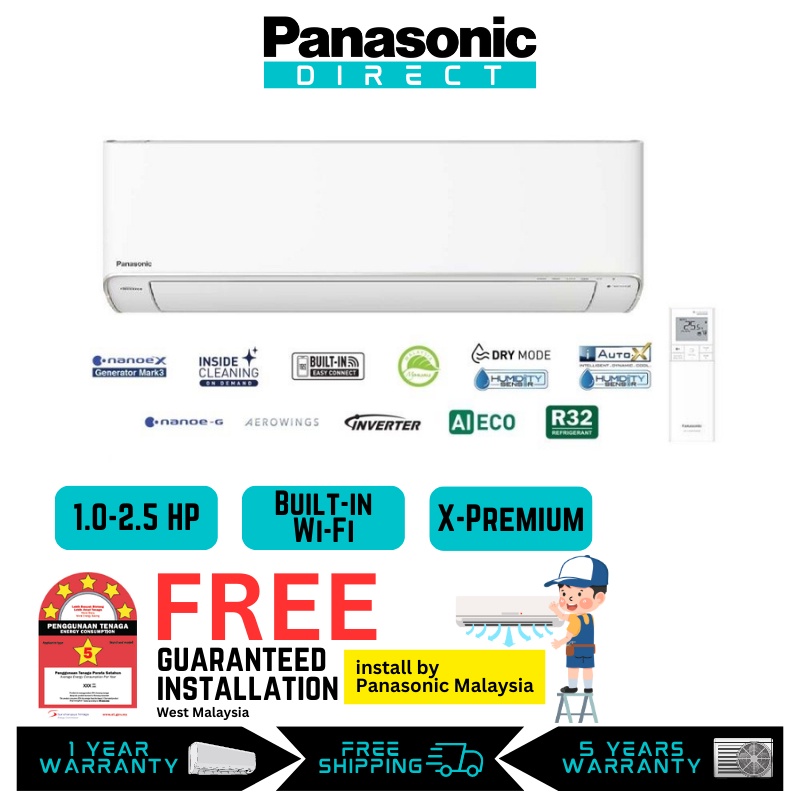 [FREE Installation] Panasonic X-Premium Inverter Air Conditioner R32 XU ...