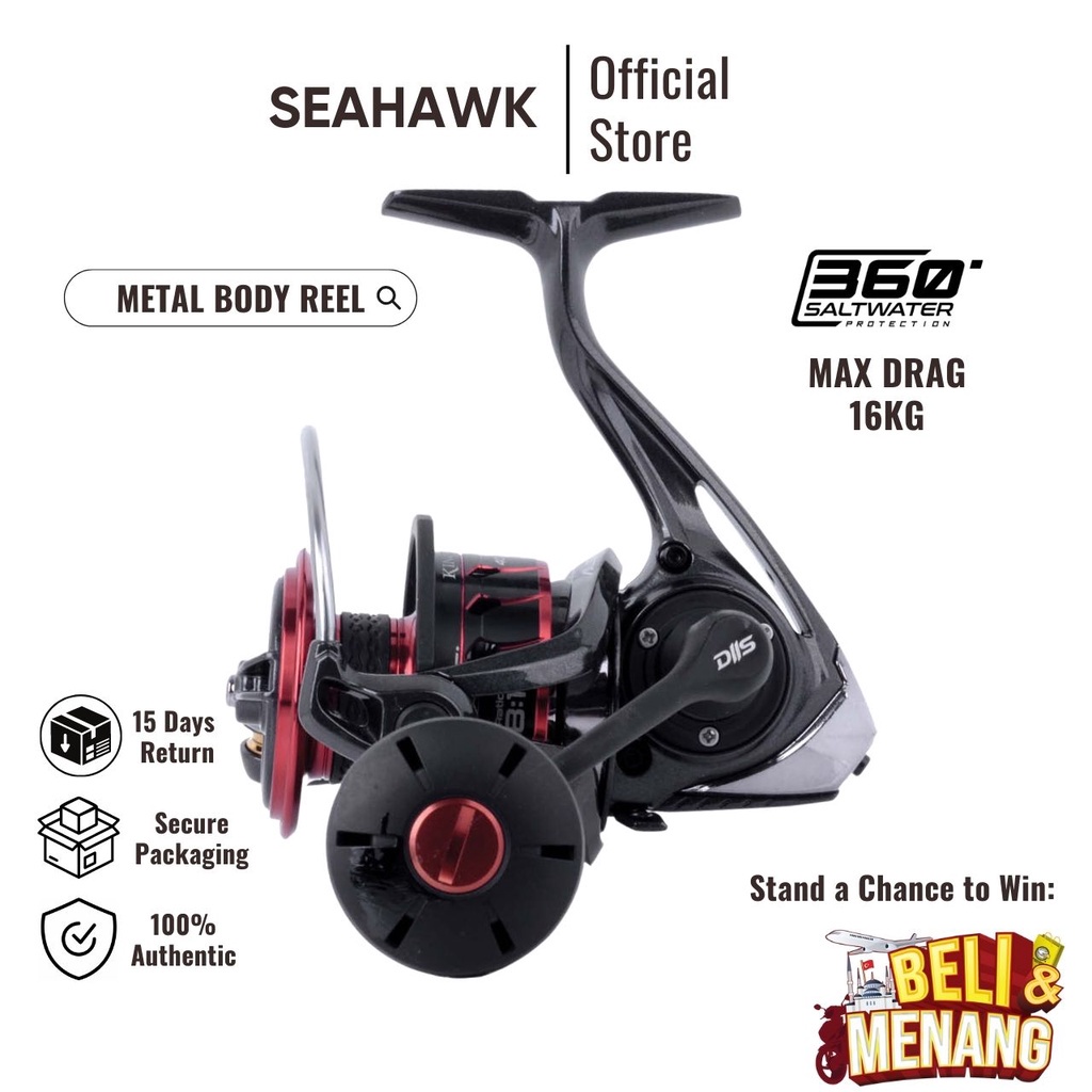 Team Seahawk Kingdom Xtreme SW 360 Water Proof Metal Body | 16KG Max ...