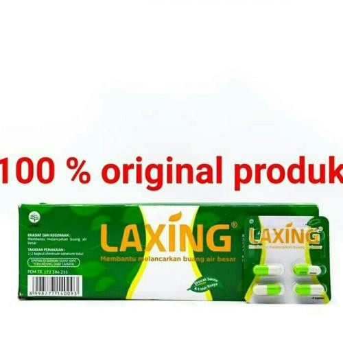 LAXING Ubat Lancarkan Buang Air Besar (Harga 1box isi 10papan@10 kapsul ...