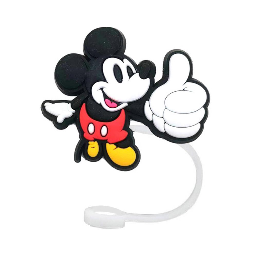 Cartoon Cute Mickey Mouse Straw Cover Plug Dustproof Vacuum Cup Tumbler ...