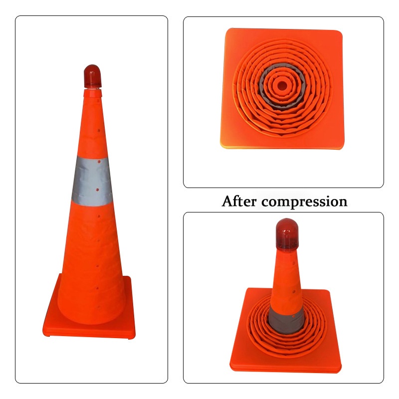 45CM/60CM Folding Road Safety Cone Portable Safety Cone Multi Purpose ...