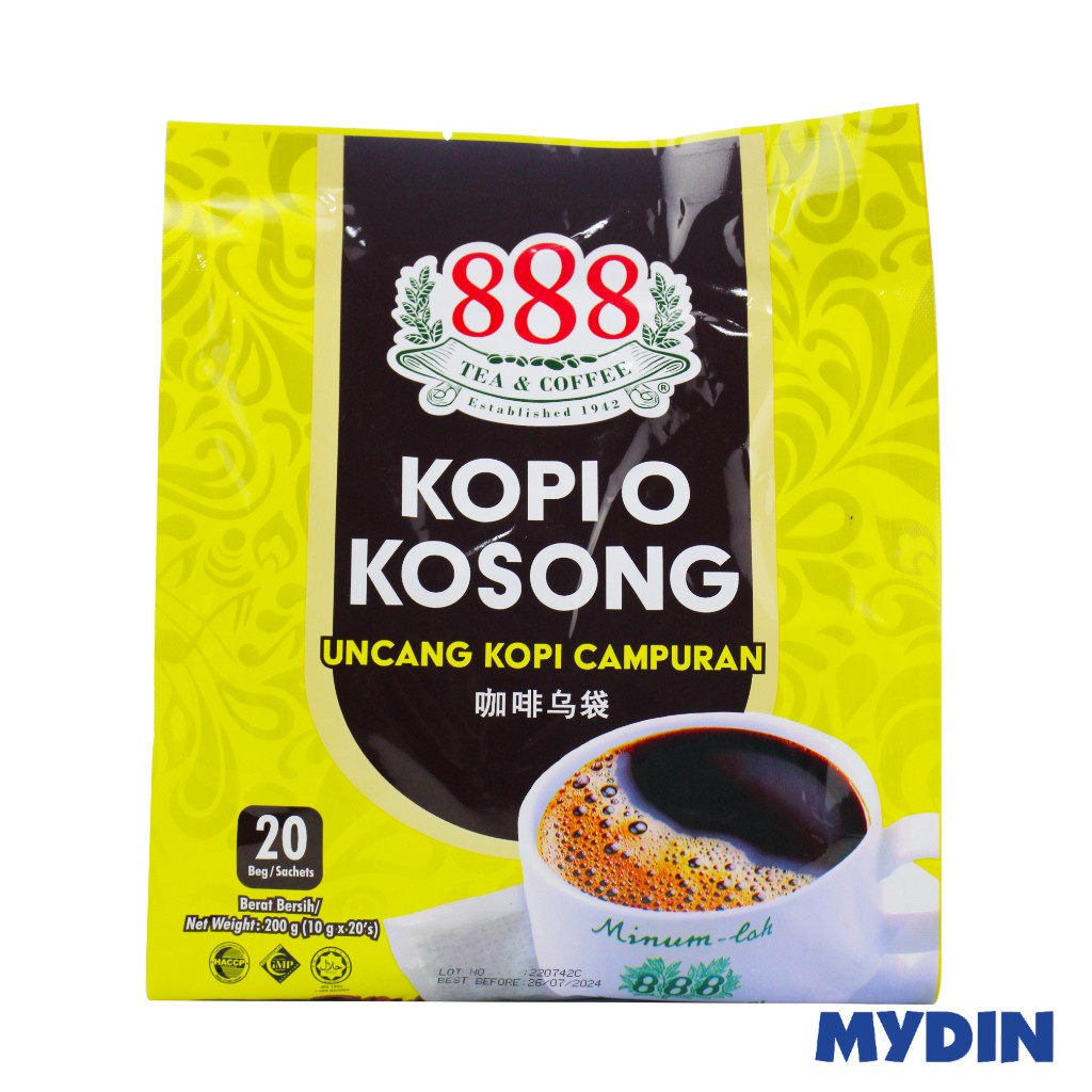 888 Coffee Kopi O Kosong (20 x 10g) | Shopee Malaysia