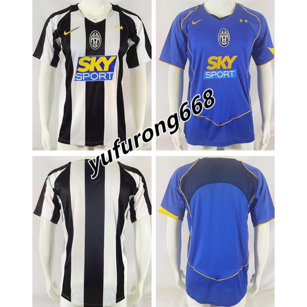 04-05 JUVENTUS Home Retro Soccer Jersey Football Vintage Sports Jersey ...