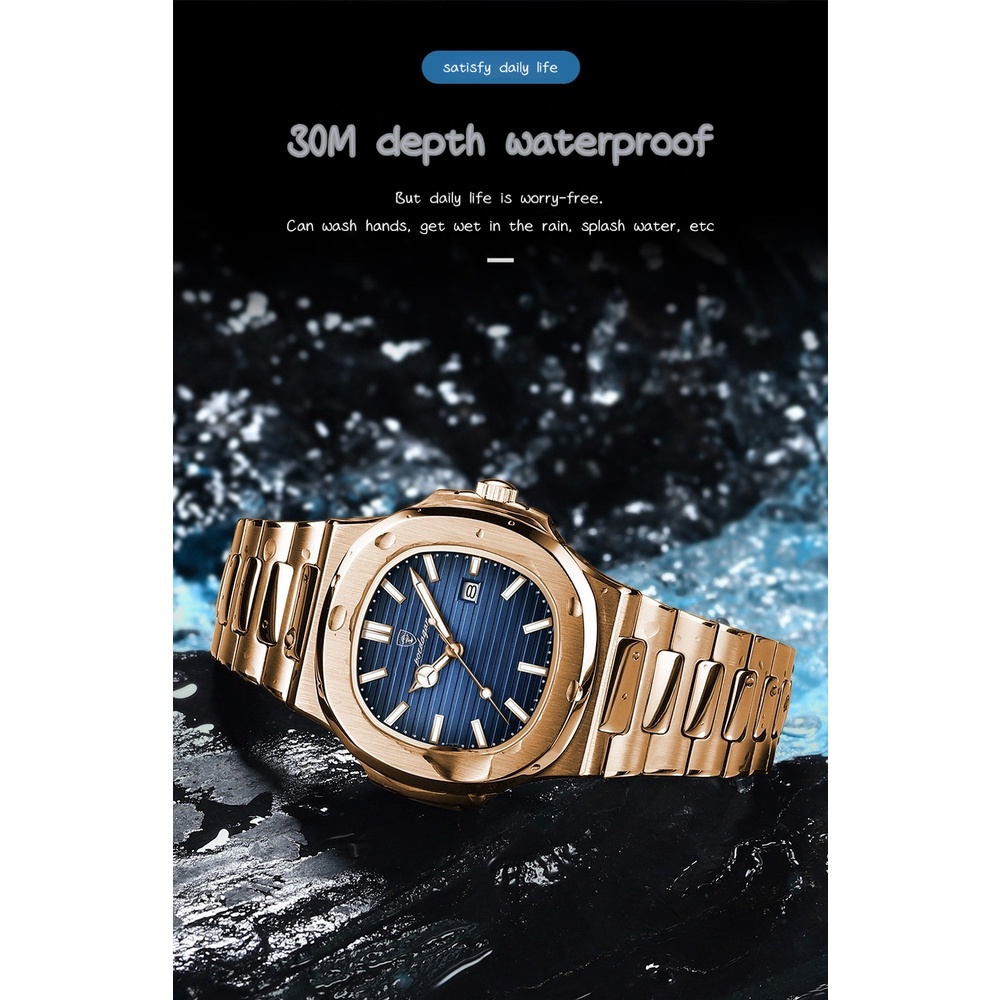 Swiss Brand POEDAGAR 613 Men's Watch Ultra Thin Waterproof Luxury ...
