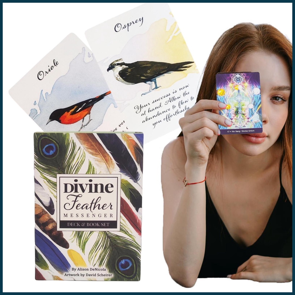 Oracle Cards Divine Feather Messenger Tarot Deck Party Game Oracle ...