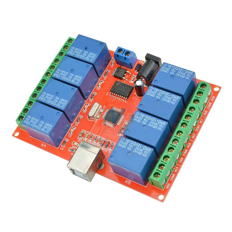 8 Channel DC 12V Relay Module USB Control Timer Delay Relay Switch ...