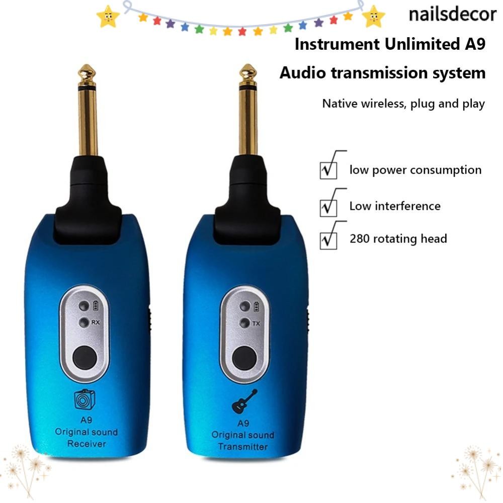 YUSENS Wireless Guitar Transmitter, Plastic 2.4GHz Transmitter Receiver ...