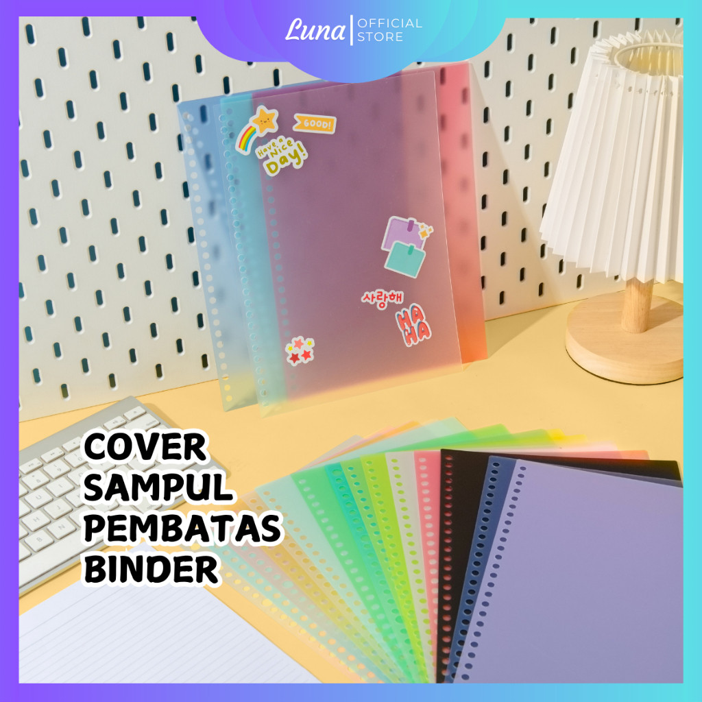 Transparent Loose Leaf Cover A5 B5 A4 DIY Aesthetic Binder Cover | Shopee Malaysia