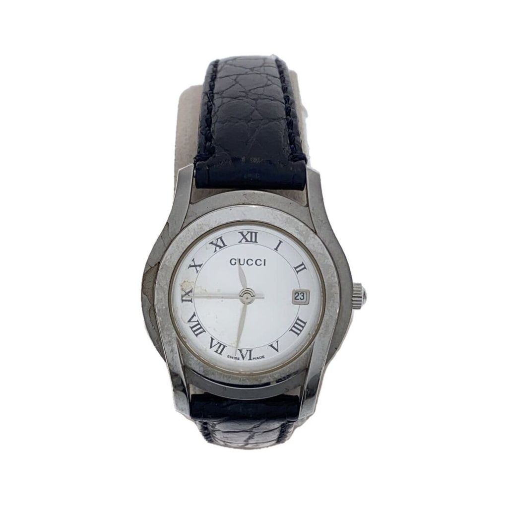 GUCCI Women's Watch Quartz Analog Leather BLK | Shopee Malaysia