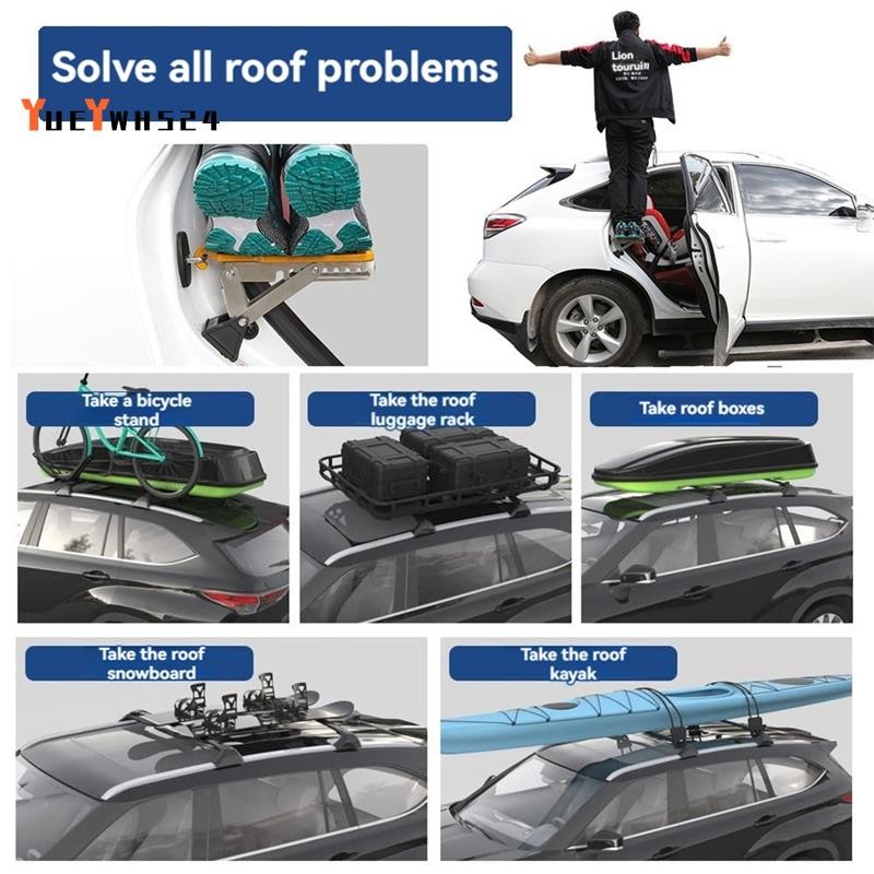 Universal Car Roof Rack Step Fit Door Latch Rooftop Up Hook Stand ...