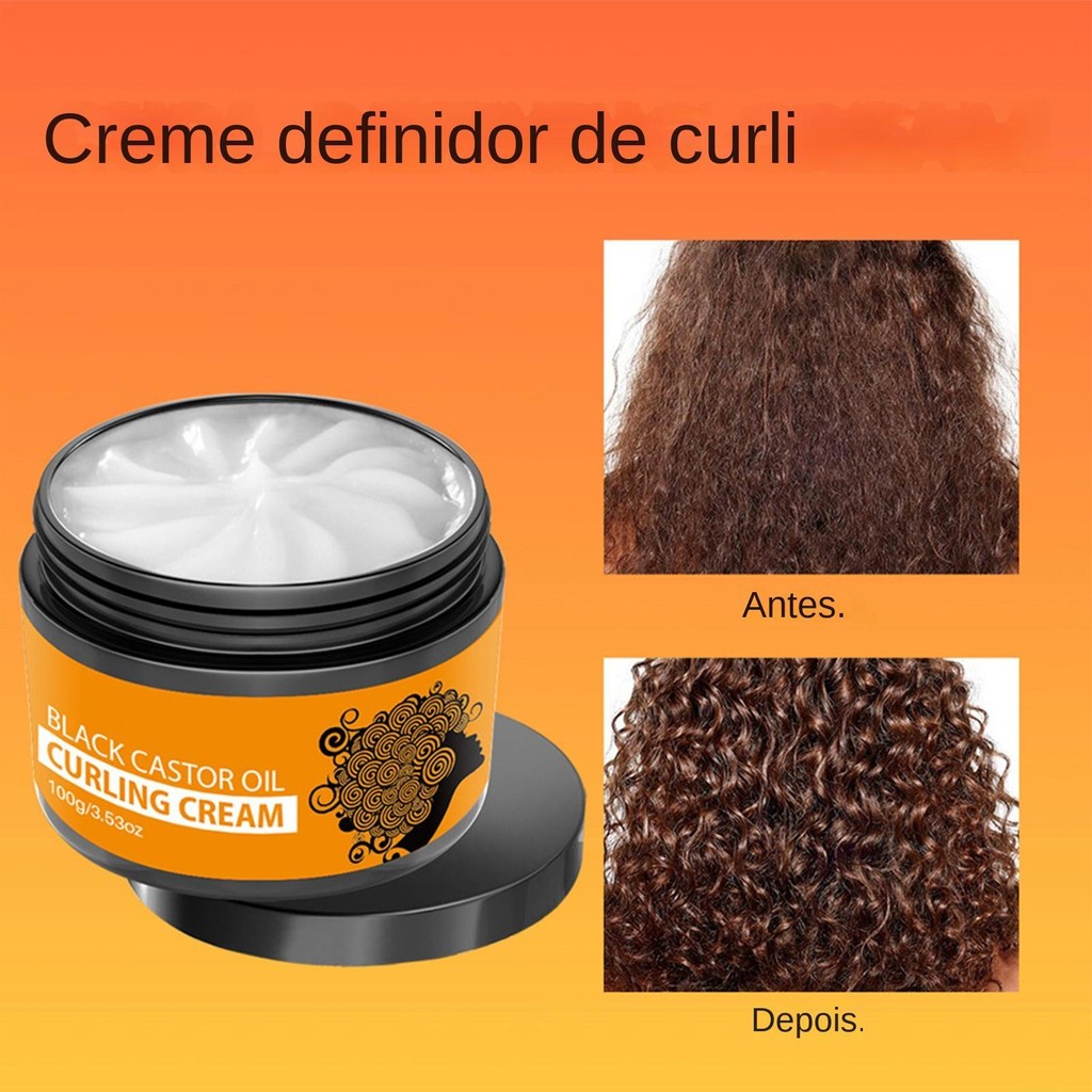 Curl Defining Cream Natural Curl Enhancer Moisturizing Castor Oil Cream ...