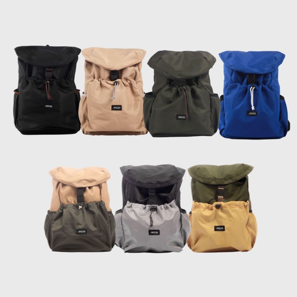 Shine x Arcio - Saga Cream Waterproof School Backpack Work Laptop ...