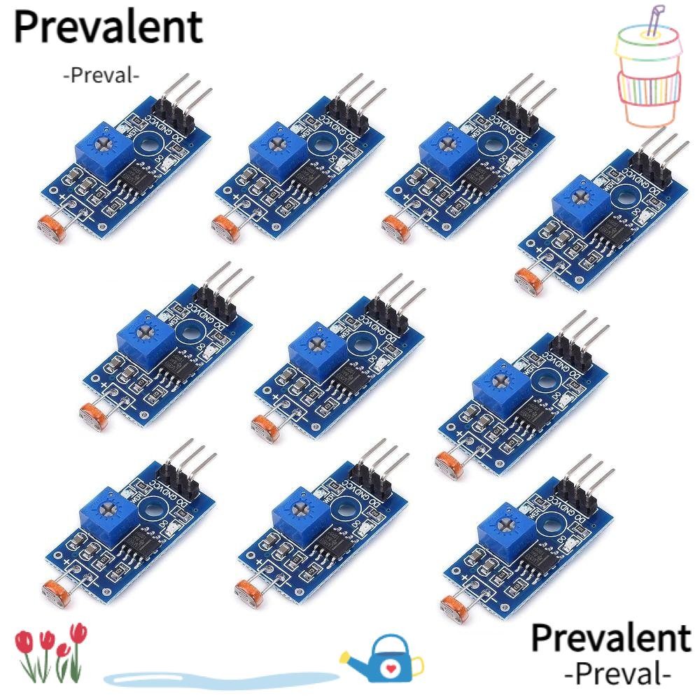 PREVAL 10PCS Photosensitive Sensor Module, LM393 5MM LDR Light Dependent Resistor, Arduino ...