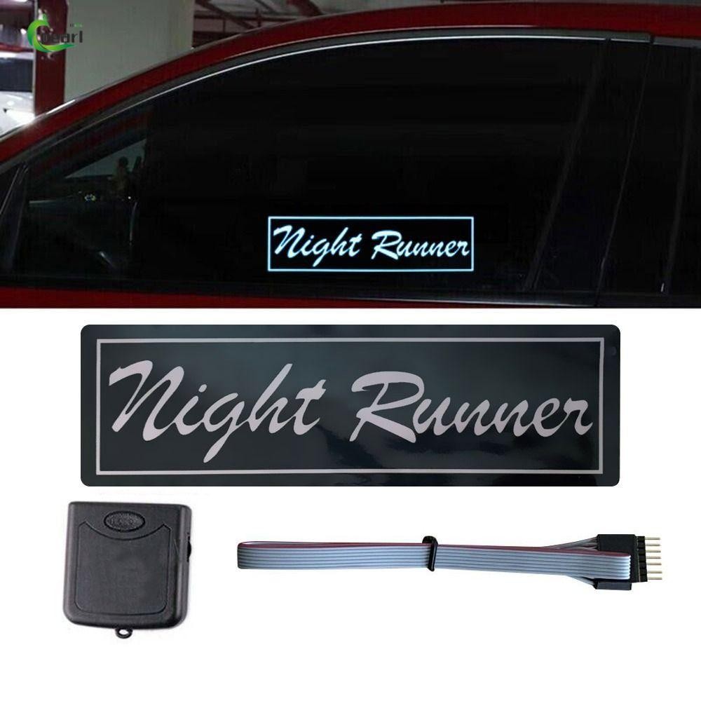 PEARL LED Car Sticker Electric Car Window Safety Signs Night Runner ...