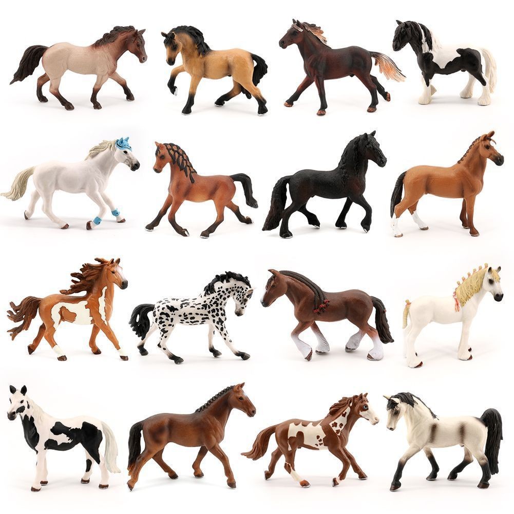 Simulation Solid Animal Horse Racing Horse White Horse Malaysia ...
